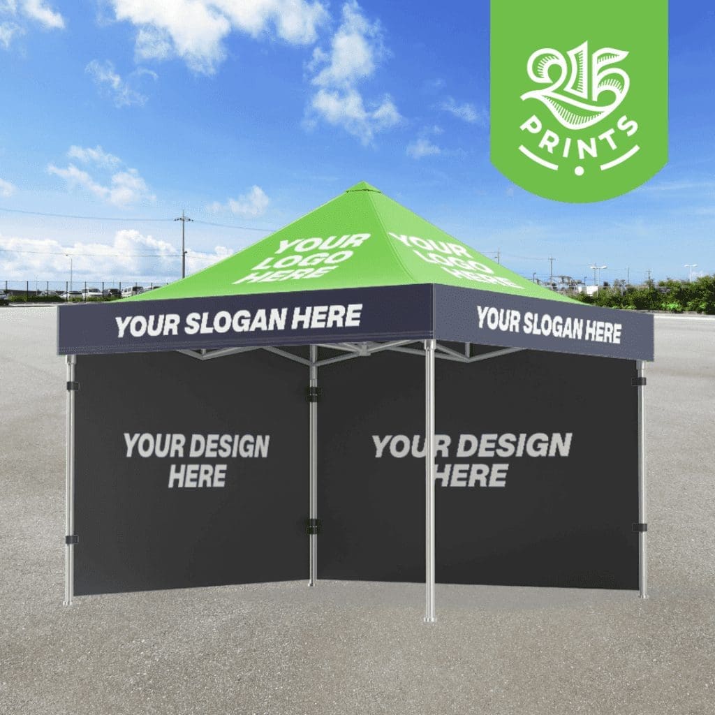 Brand Awareness Potential: What size banner for 10x10 tent?