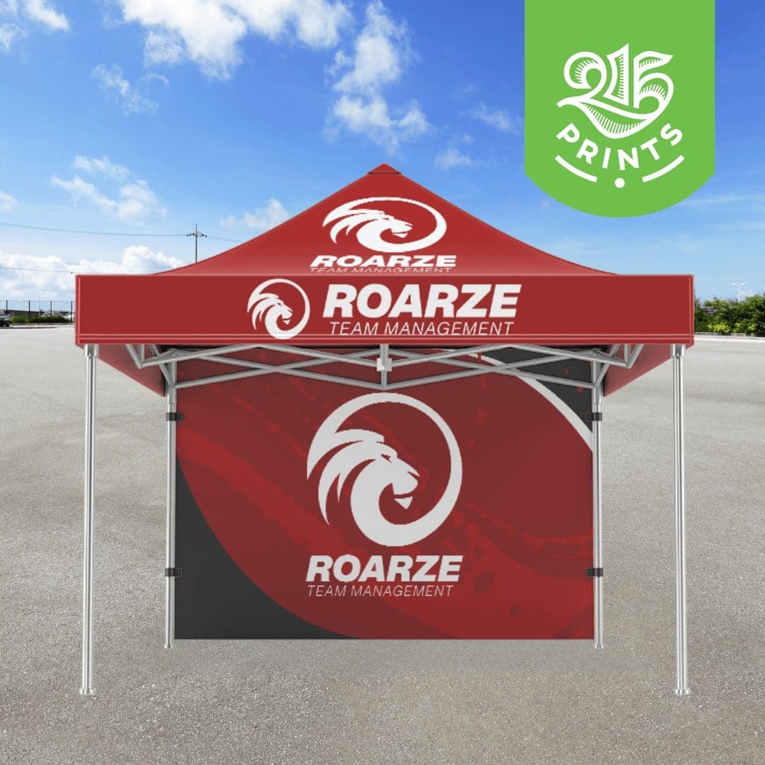 Brand Awareness Potential: What size banner for 10x10 tent?