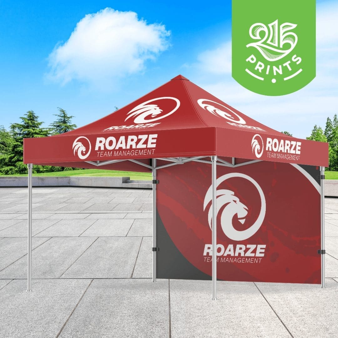 Brand Awareness Potential: What size banner for 10x10 tent?