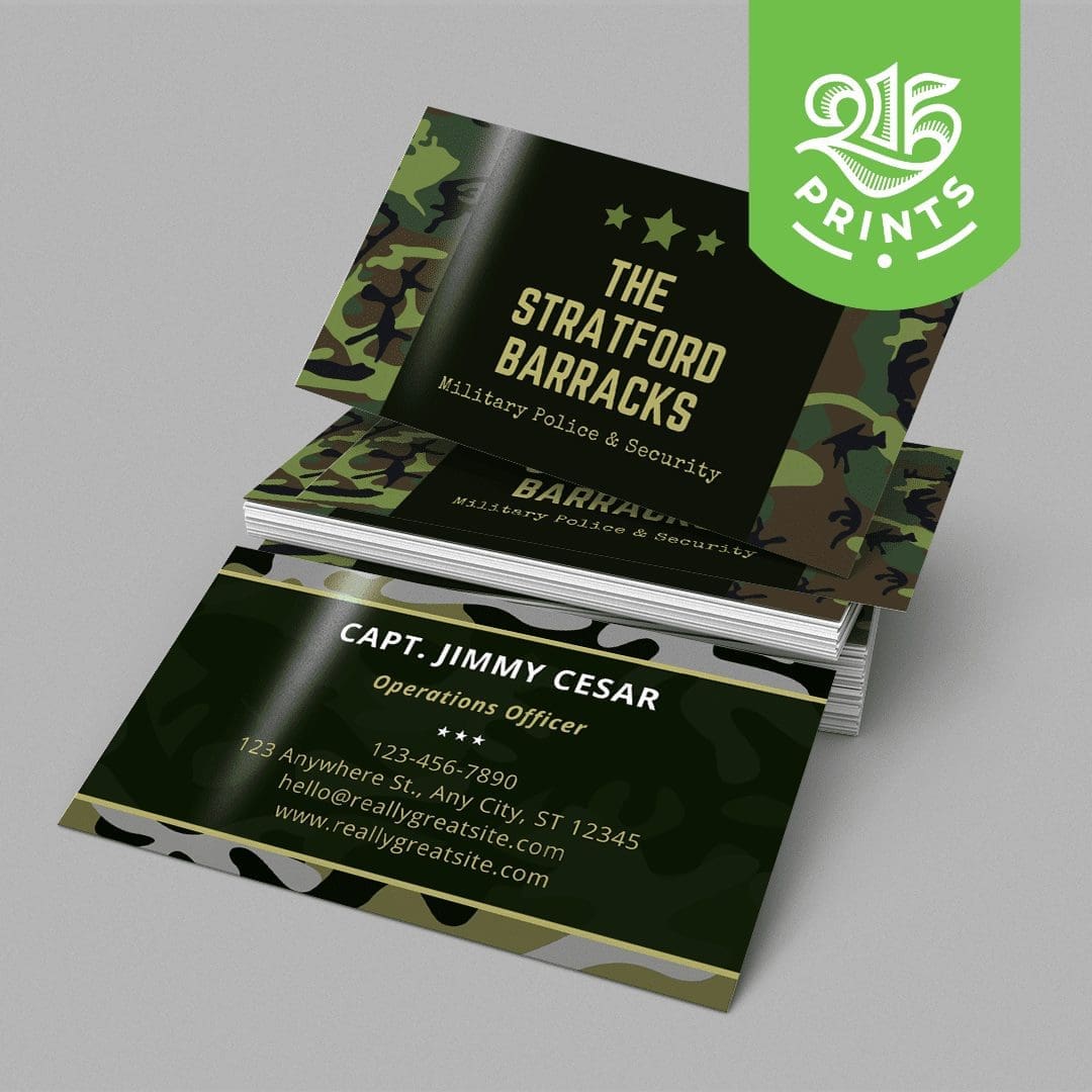 Crafting the Perfect Military Business Card: A Template Guide