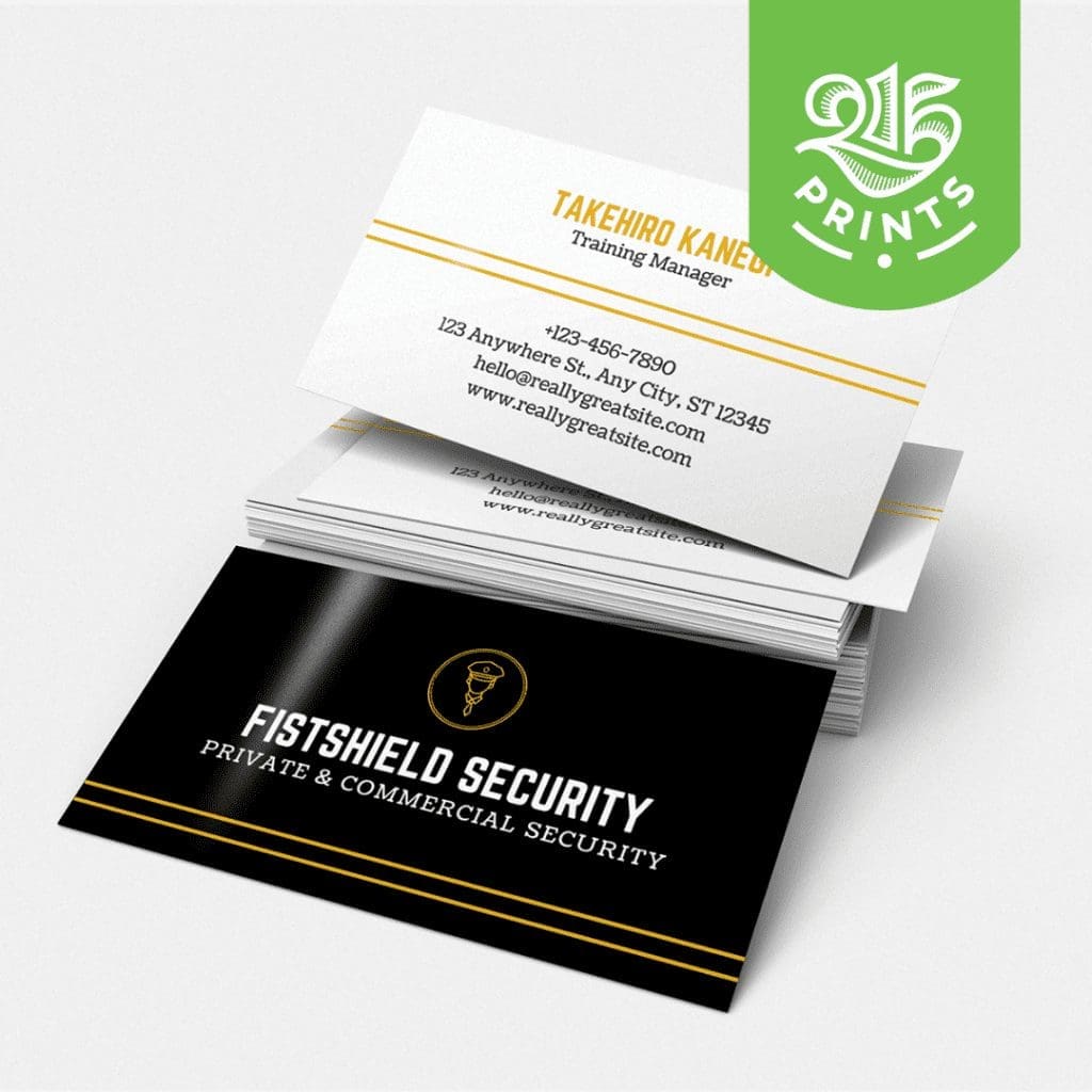 Elevate Your Security Brand: Top 5 Business Card Designs
