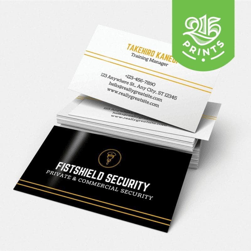 Elevate Your Security Brand: Top 5 Business Card Designs