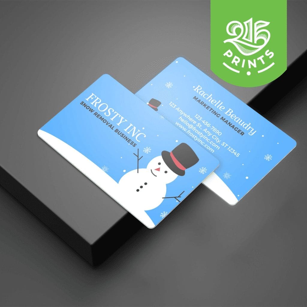 Get Ahead of Winter with Snow Removal Business Cards