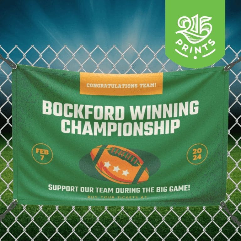 Score Big with Customizable Homecoming Football Banners!