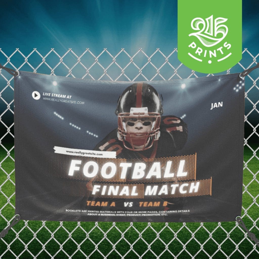 Score Big with Customizable Homecoming Football Banners!