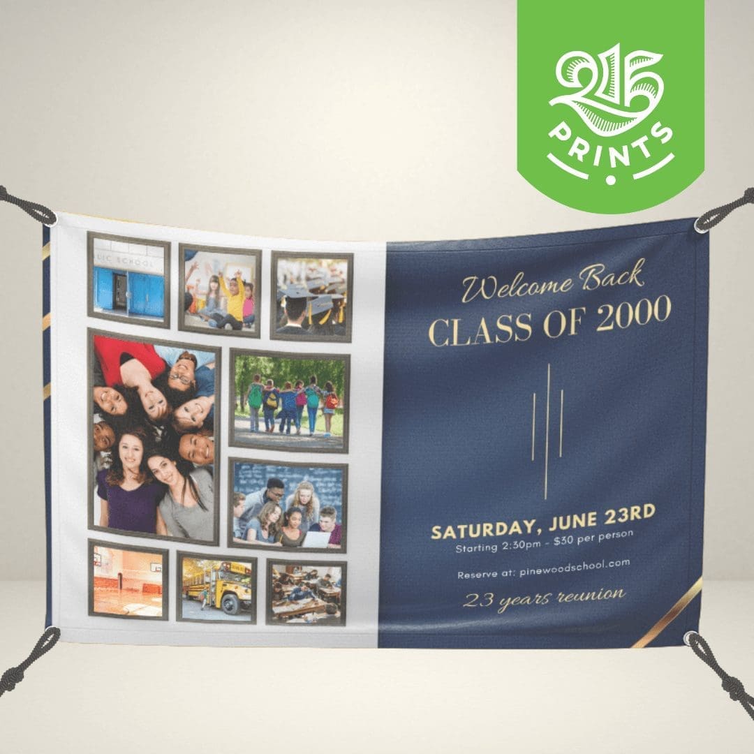 How to make a class reunion banner in 5 steps