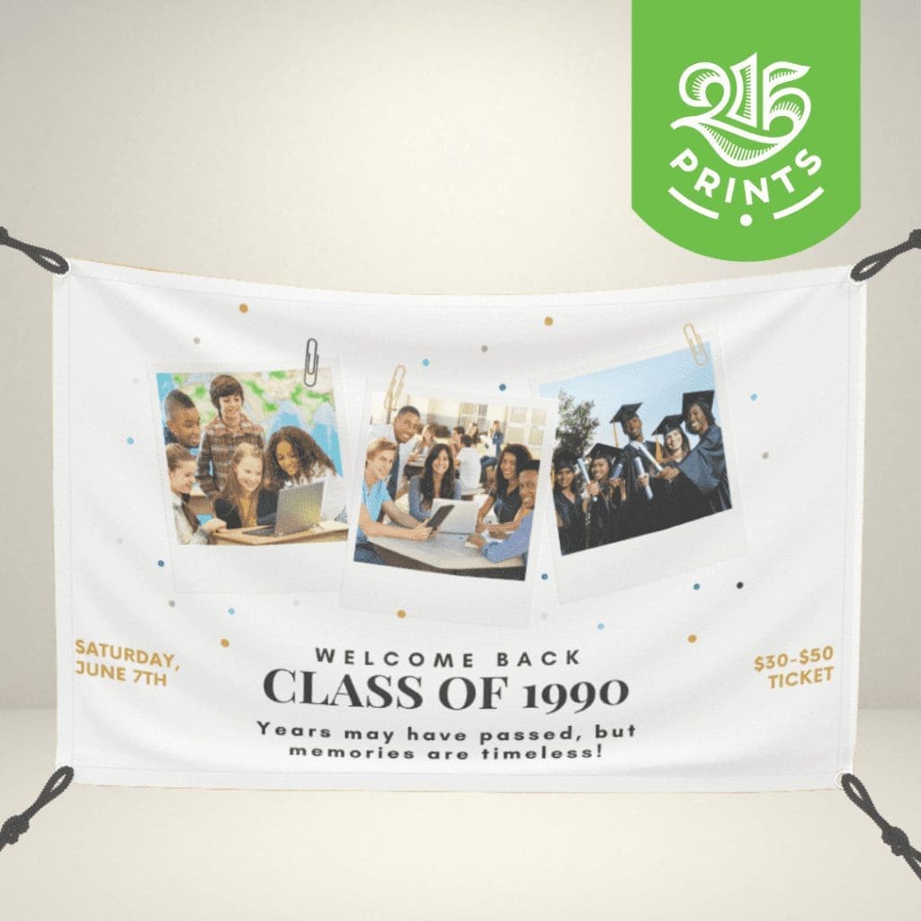 How to make a class reunion banner in 5 steps