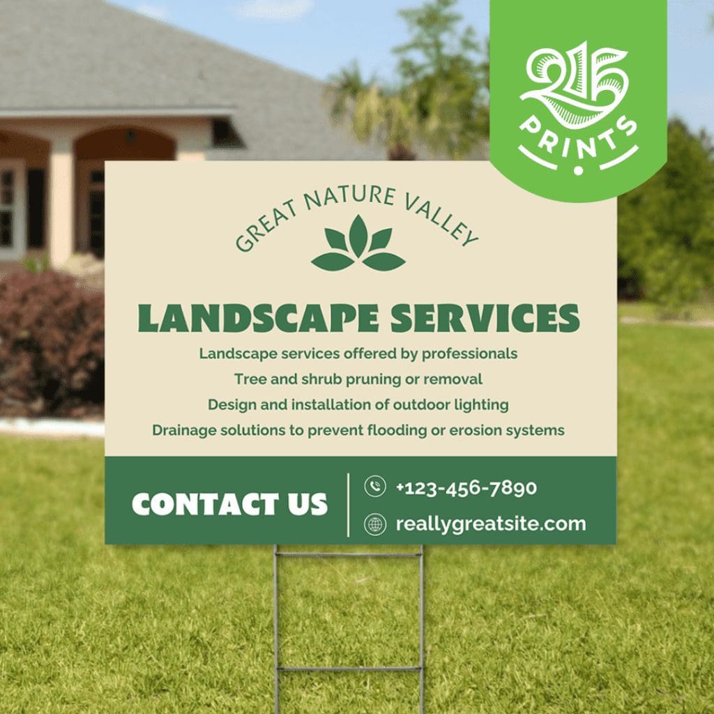 How to Use Landscape Yard Signs to Boost Your Business